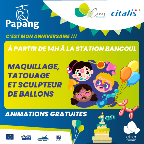 1er anniversaire de Papang : découvrez toutes les animations ! – CINOR
